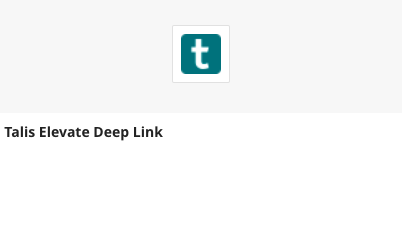 LTI icons for Aspire and Elevate – Talis Aspire