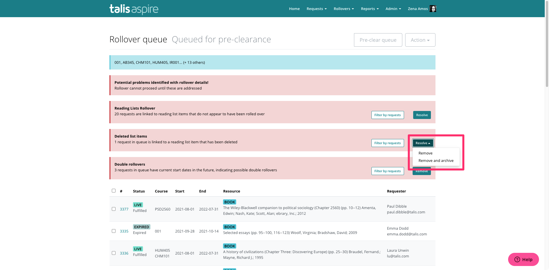 Validation checks - Talis Aspire Copyright Clearance Rollover – Talis ...
