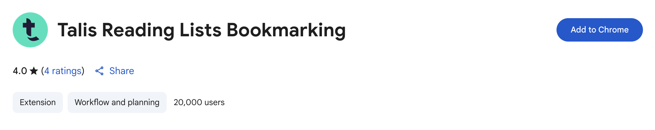 Installing and using a bookmarking extension – Talis Aspire